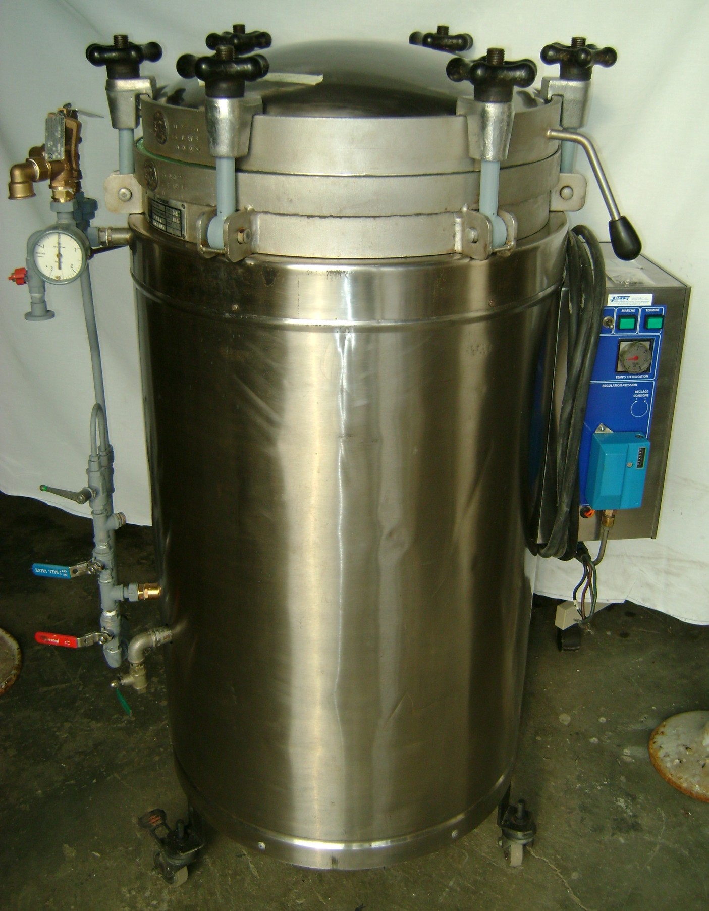 Autoclave vertical LEQUEUX AUV 50/70 reconditionné et occasion- Sept ...