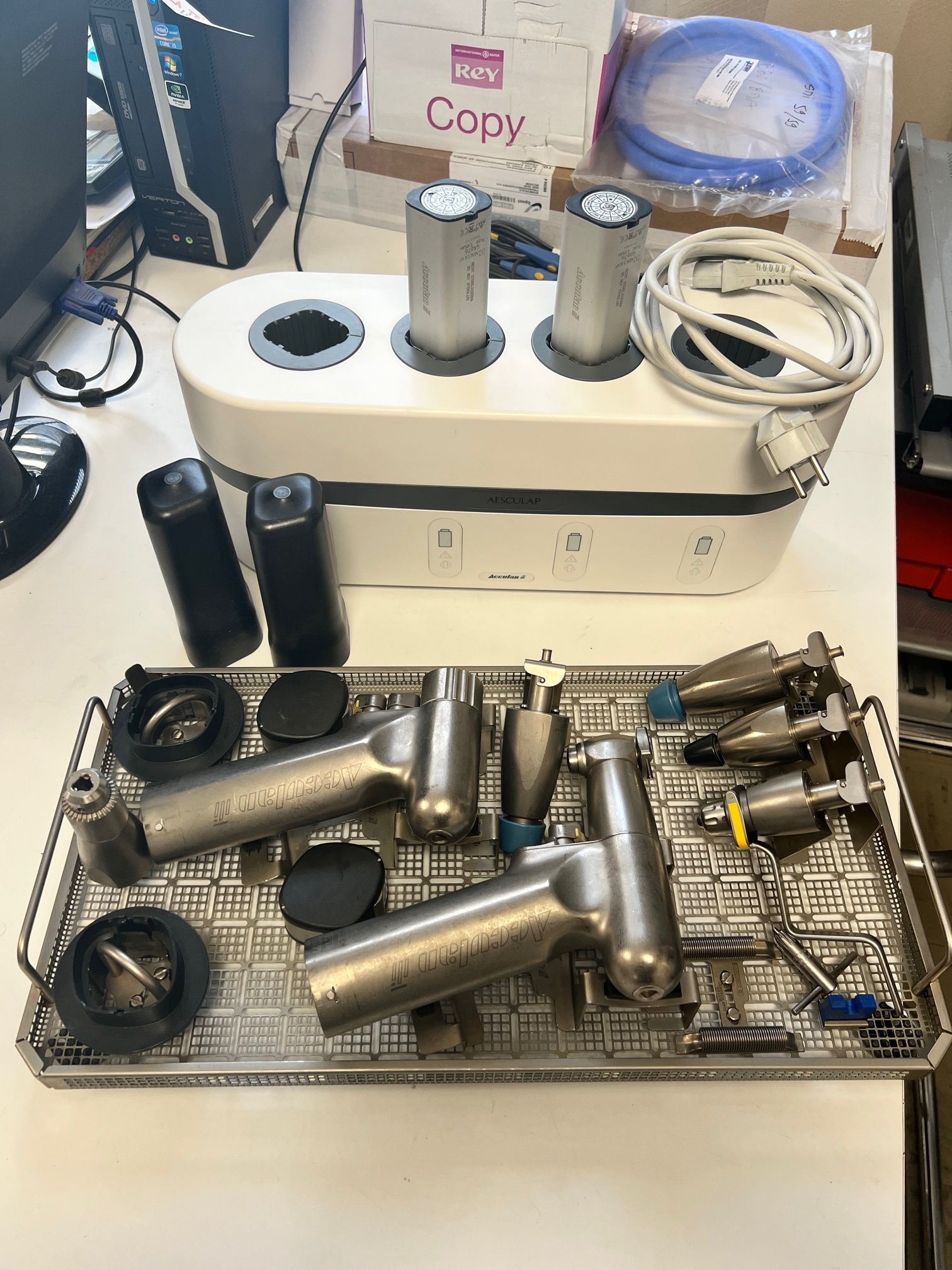 Ensemble Moteur Aesculap Acculan 3Ti à batterie composition 3 ...